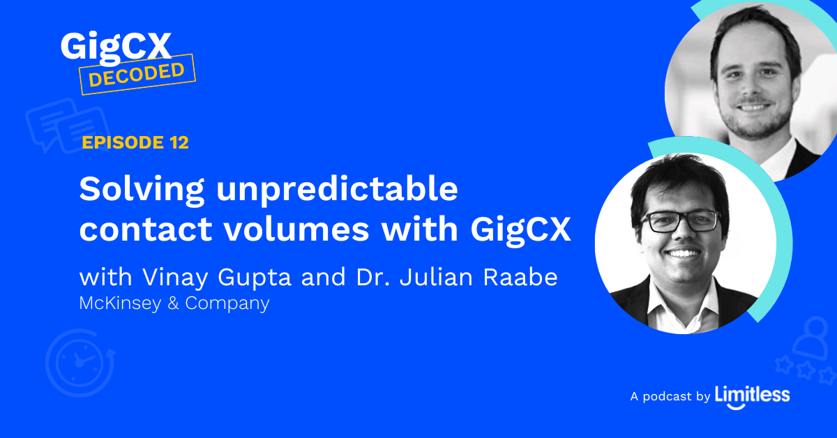 Solving unpredictable contact volumes with GigCX, featuring Vinay Gupta ... Solving unpredictable contact volumes with GigCX, featuring Vinay Gupta ...